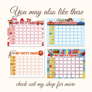 Police Potty Chart for Boy Toilet Training Chart Kids Potty Chart ...