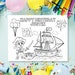 Editable Pirate Birthday Coloring Page Pirate Activity Birthday Favor ...