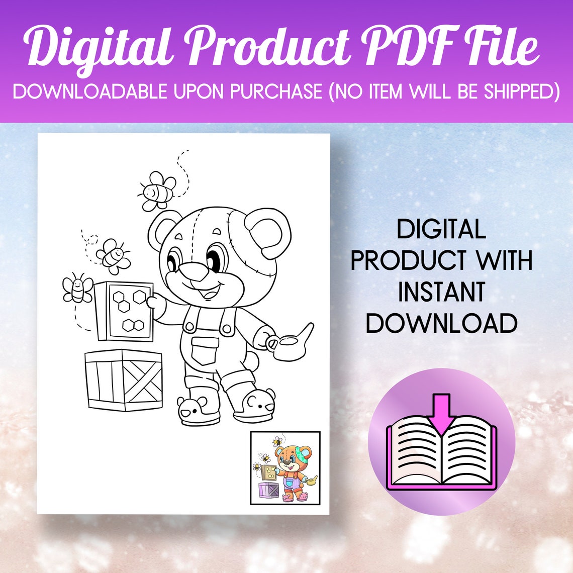 Bear Coloring Pages Color Copying Teddy Bear Coloring Kids Printable ...