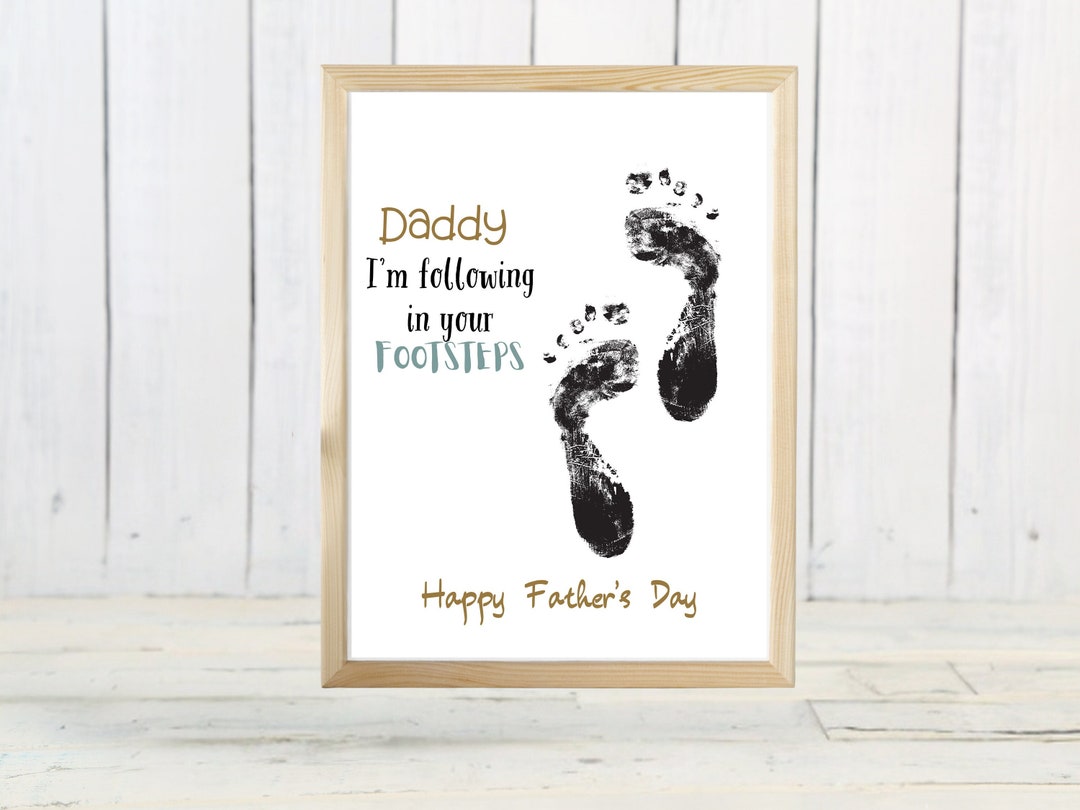 Fathers Day Footprint Craft Footsteps Footprint Art Father’s Day Craft ...