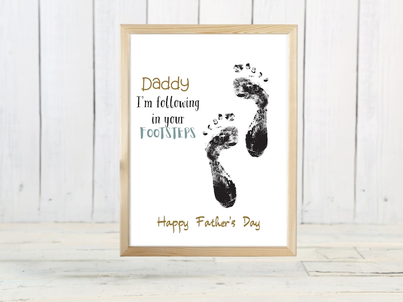 Fathers Day Footprint Craft Footsteps Footprint Art Father’s Day Craft ...