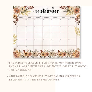 September 2024 Calendar Printable Kids Calendar Classroom September ...