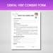 Dentist Visit Consent Form School Dental Check-ups Oral Health for ...