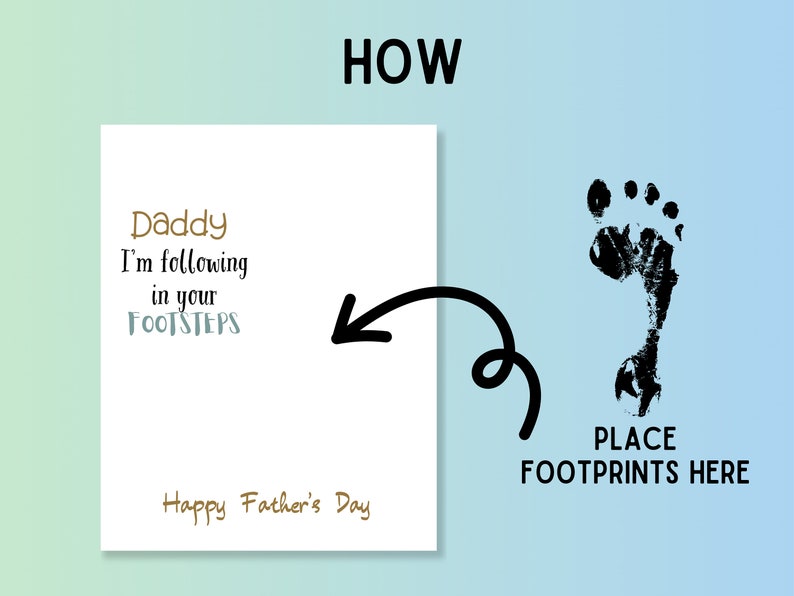 Fathers Day Footprint Craft Footsteps Footprint Art Father’s Day Craft ...