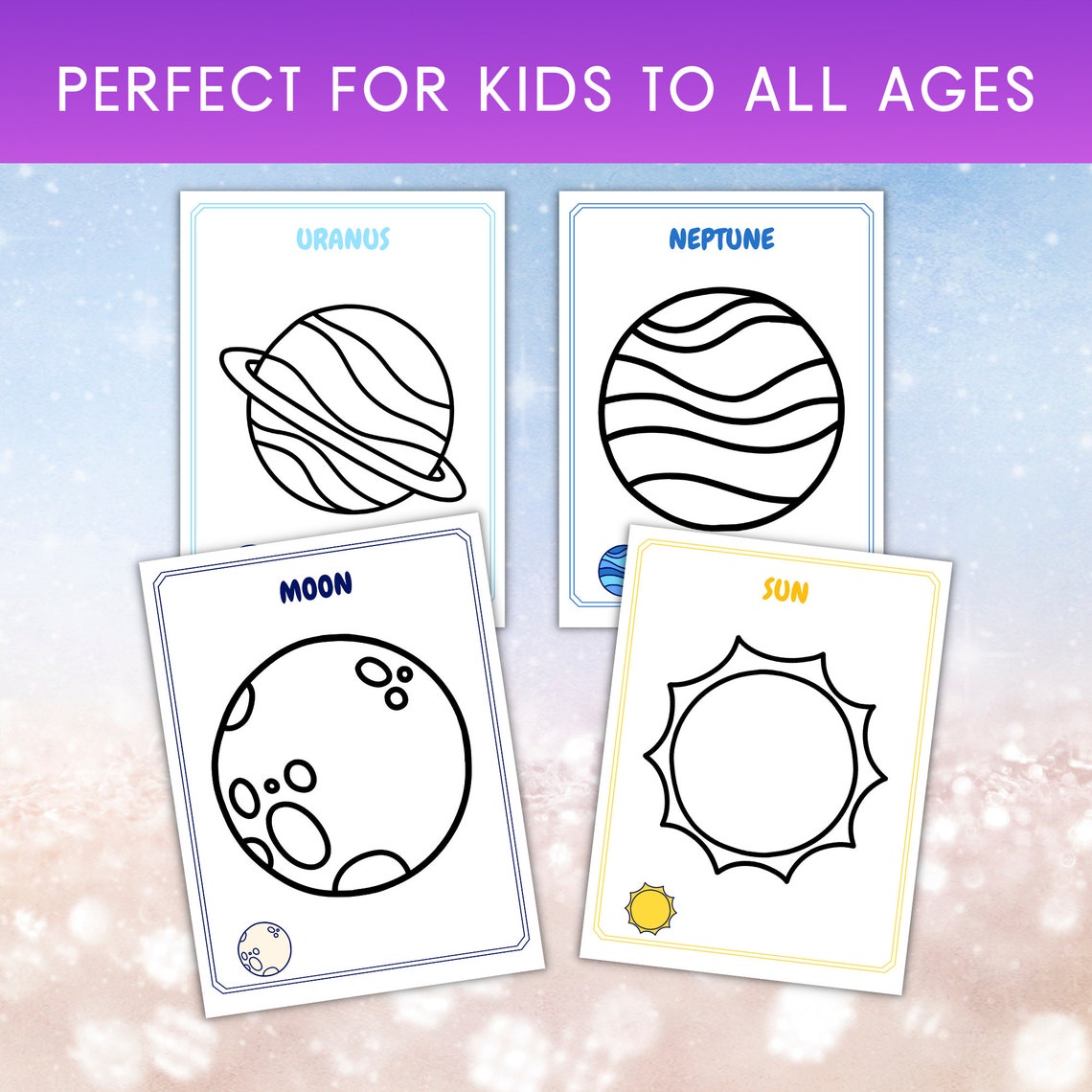 Solar System Coloring Page Coloring Pages for Kids Learning Activity ...