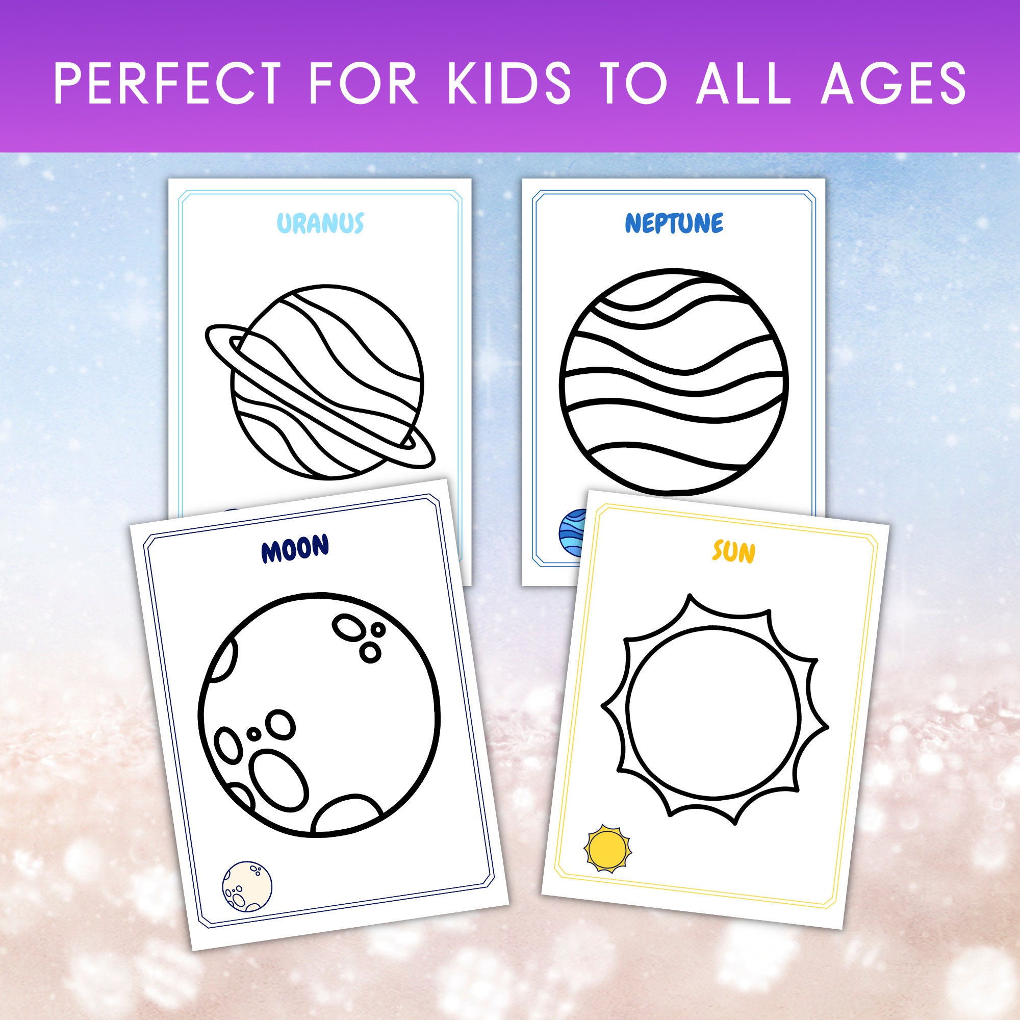 Solar System Coloring Page Coloring Pages for Kids Learning Activity ...