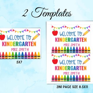 Editable Teacher Welcome Back to School Postcard for Students Cute ...