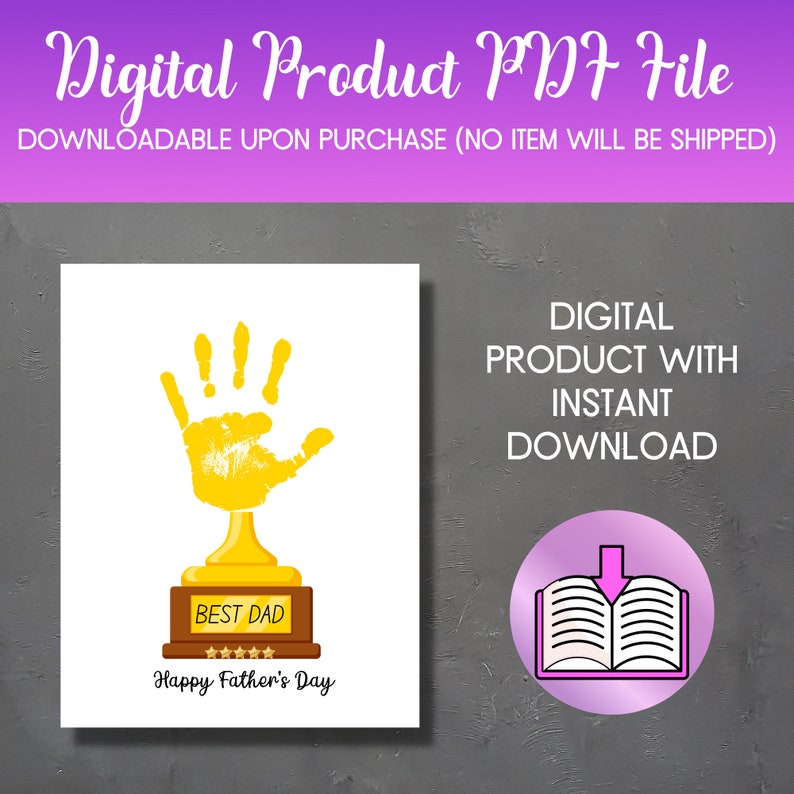 Father’s Day Handprint Craft Father’s Day Handprint Art Father’s Day ...