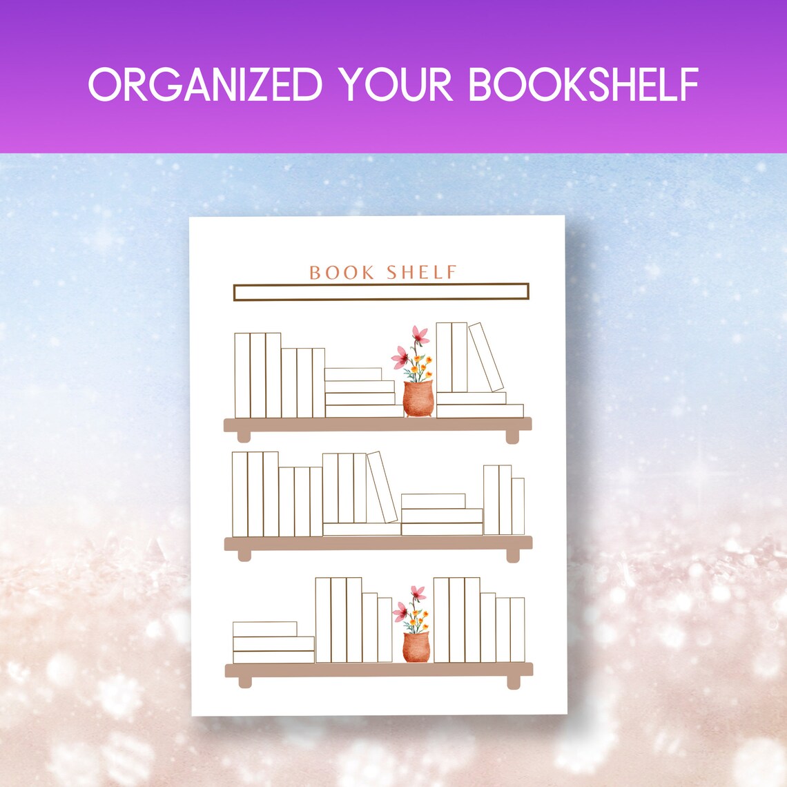 Book Tracker Reading Tracker Bookshelf Reading Log Planner - Etsy