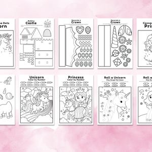 Ultimate Unicorn and Princess Activity Printable for Kids 20 Creative ...