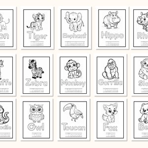 Kids Coloring Pages Printable Coloring Sheets Wild Animal Coloring ...