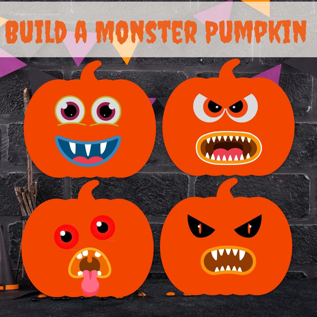 Build A Pumpkin Monster Digital Download Fun Seasonal Activity ...