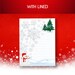 Winter Christmas Stationery Printable Holiday Stationery Christmas ...