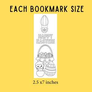 Coloring Easter Bookmarks for Kids Easter Coloring Easter Eggs Coloring ...