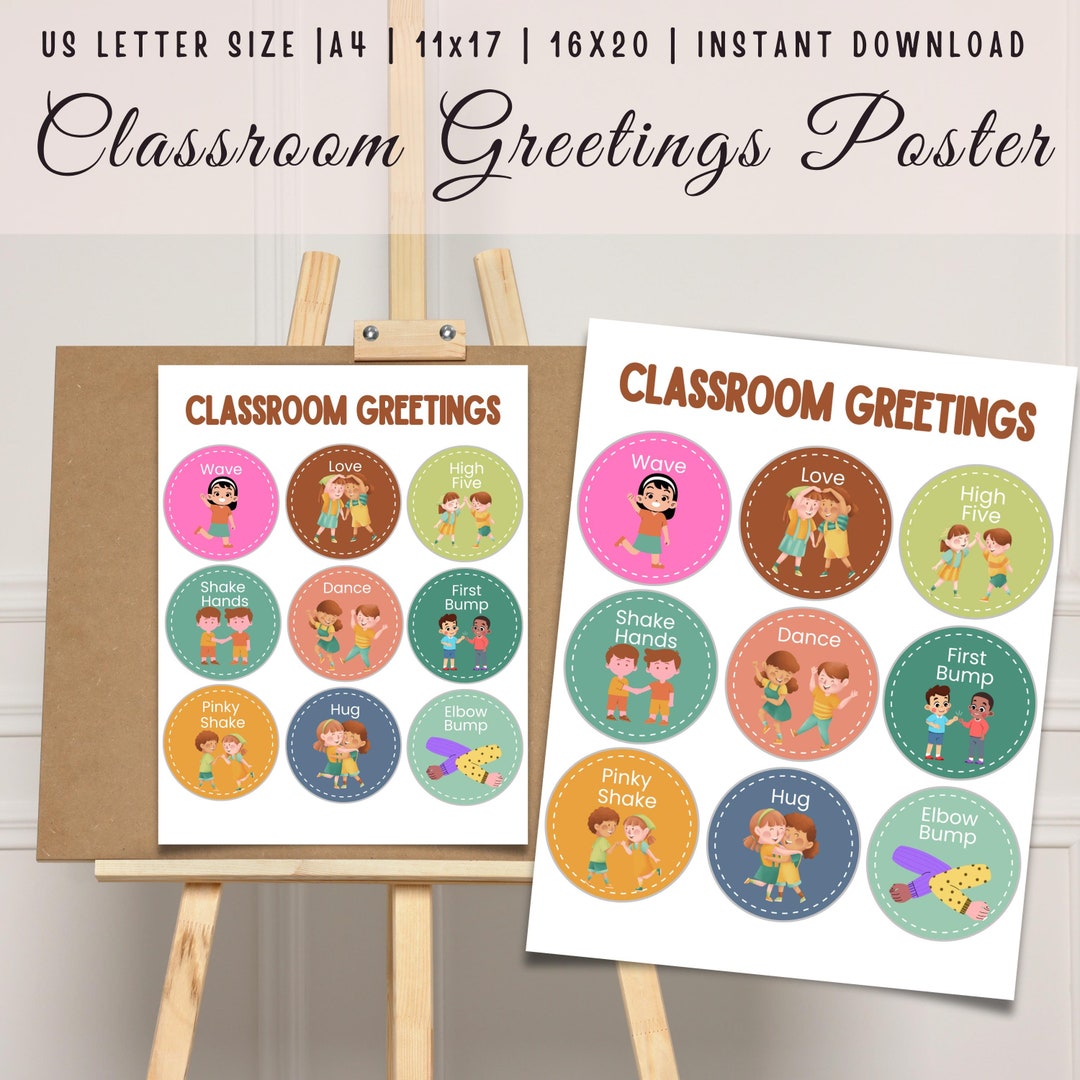 Classroom Greetings Poster Morning Greeting for Students Fun Morning ...