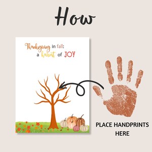 Thanksgiving Handprint Craft Preschool Toddler Fall Handprint Activity ...