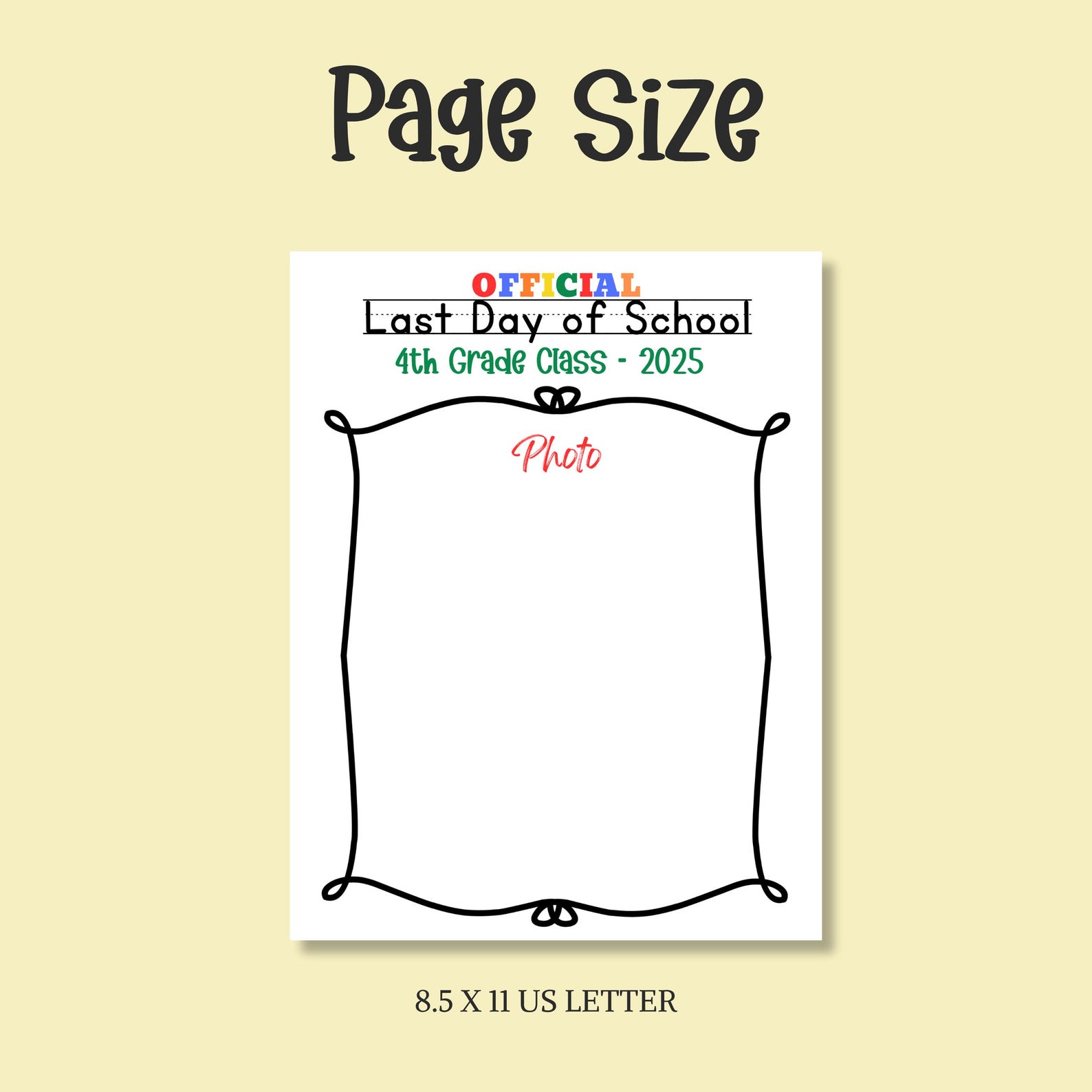 End of the Year Printable Autographs Sheet 2024-2025 Last Day of School ...