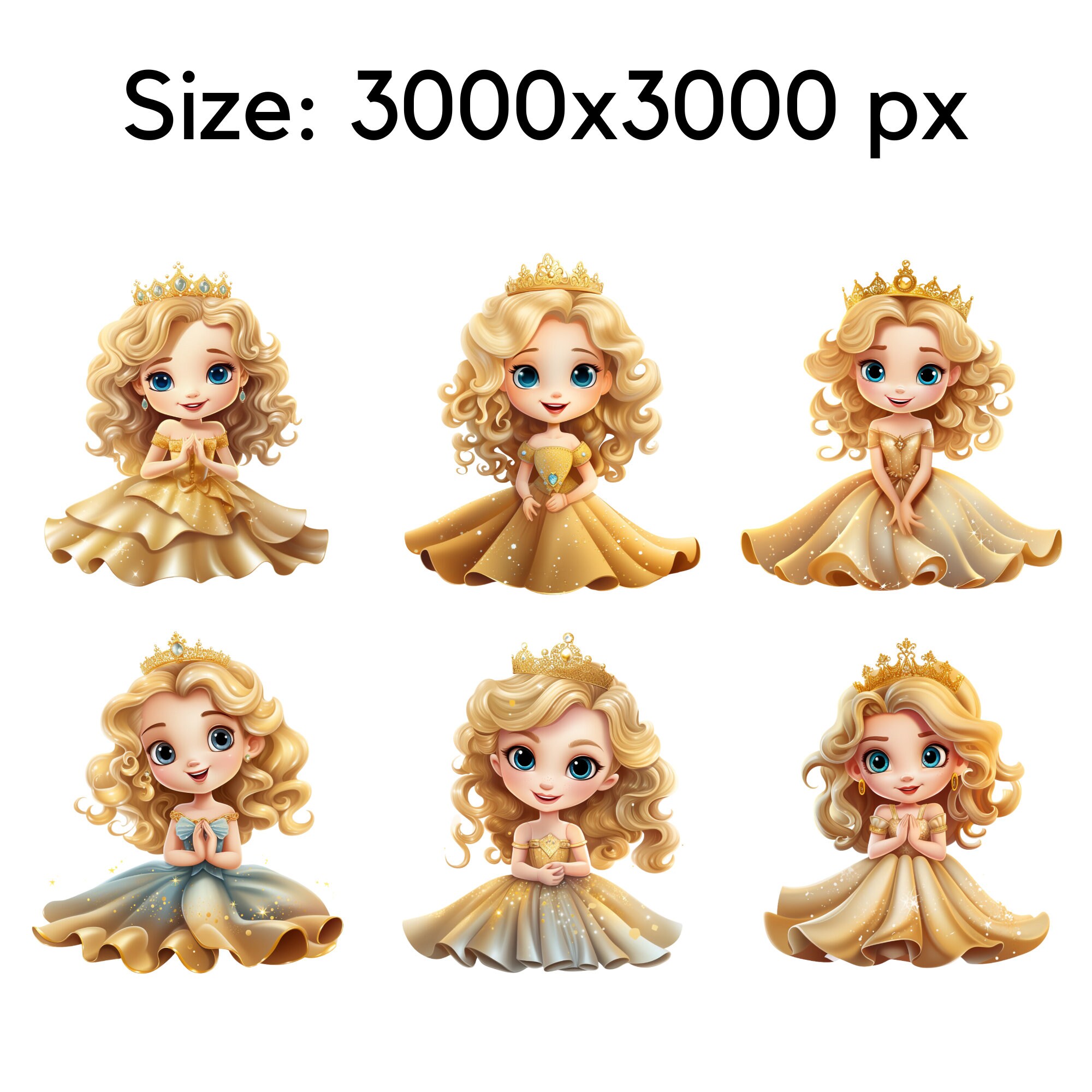 Little Princess Clipart PNG Princess Birthday Fairytale Princess ...