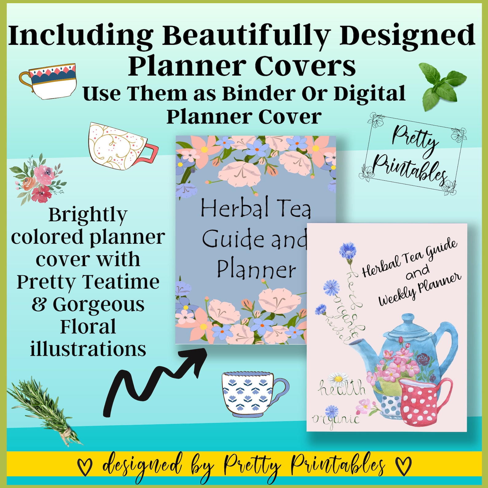 Herbal Tea, Herbal Remedies, Printable Planner, Tea Journal, Recipe ...