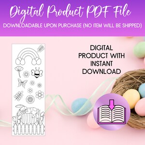Coloring Easter Bookmarks for Kids Easter Coloring Easter Eggs Coloring ...