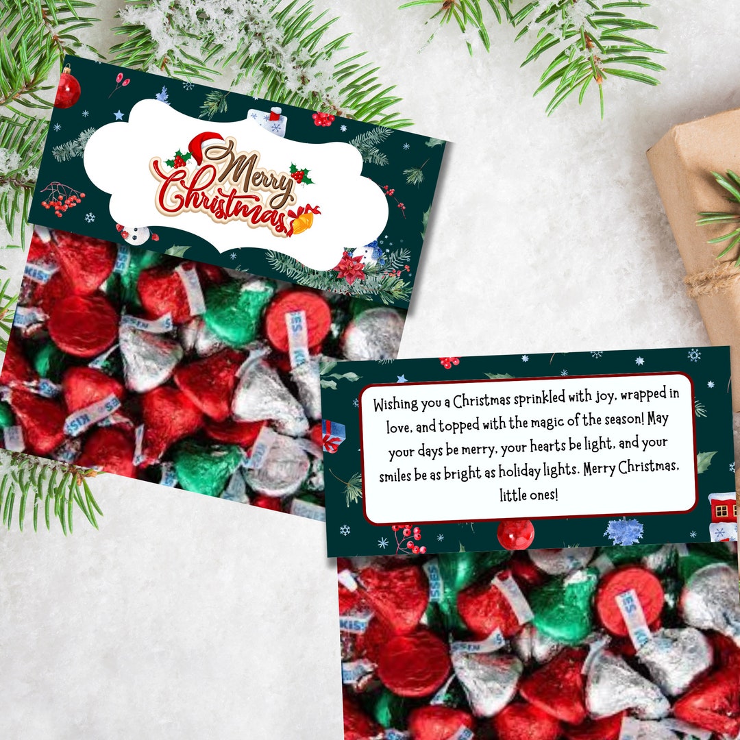 Christmas Treat Bag Christmas Toppers Printable Christmas Gift Tags ...