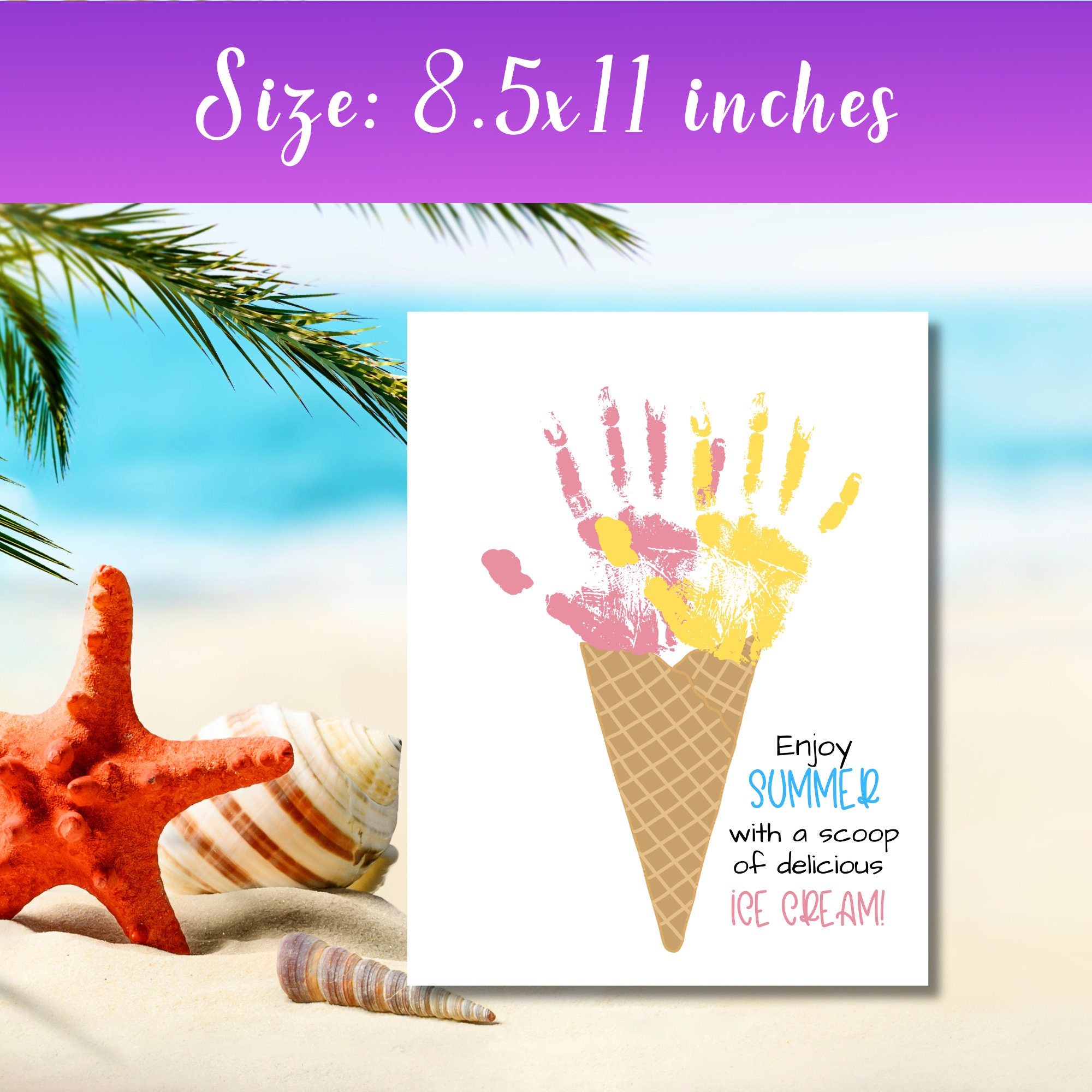 Summer Handprint Craft Summer Handprint Art Summer Handprint for ...