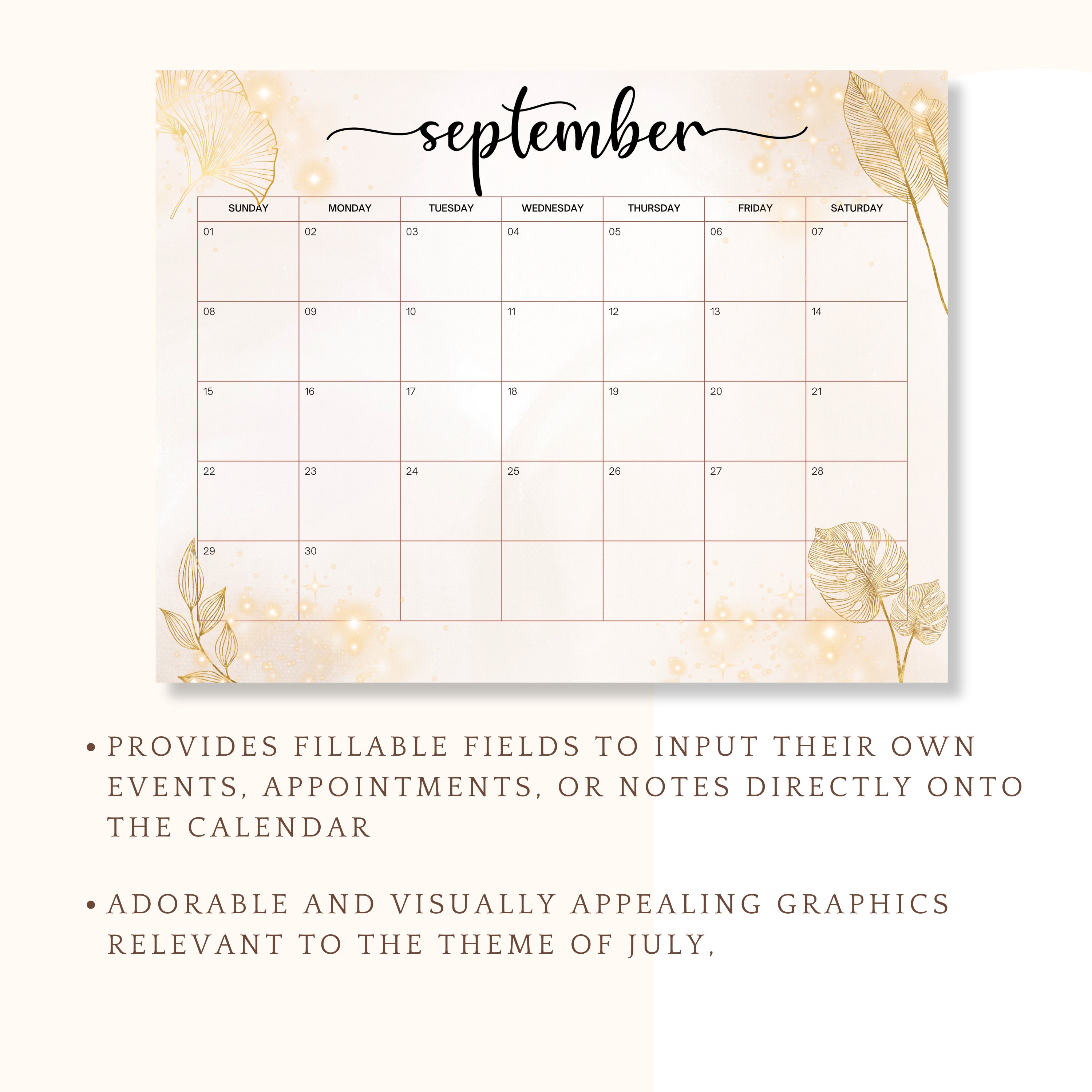 September 2024 Calendar Printable Kids Calendar Classroom September ...