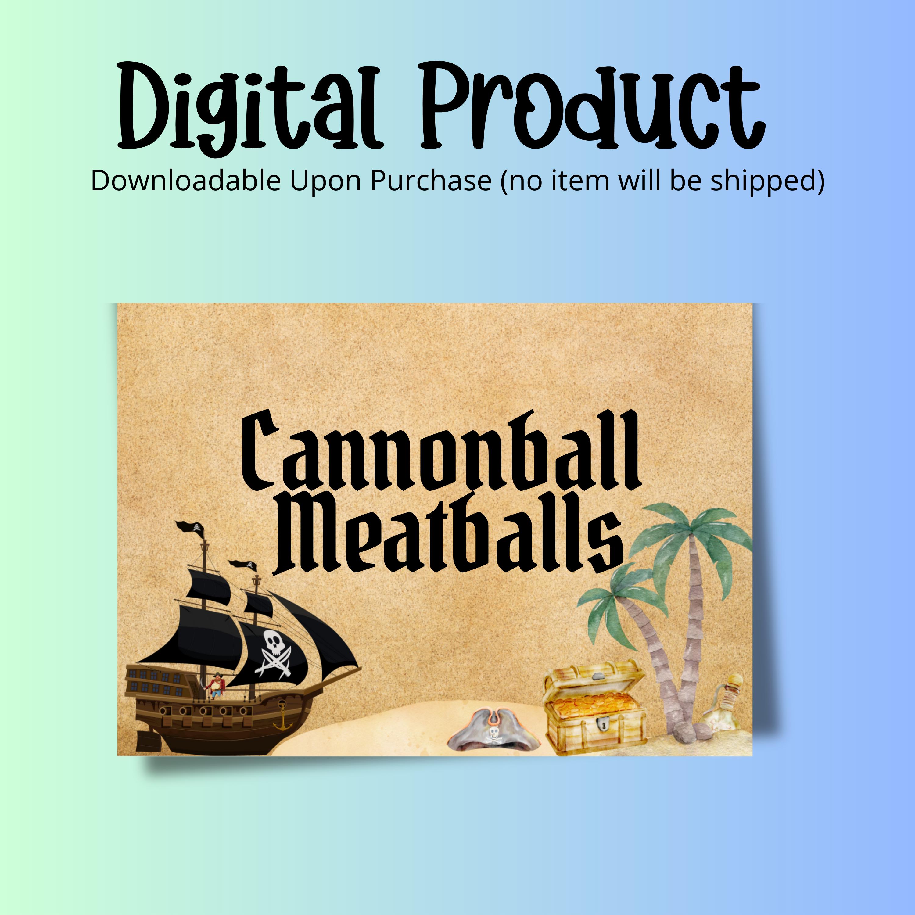 Editable Pirate Party Food Label Birthday Food Tent Make Your Own Fun ...