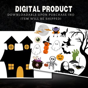 Halloween Cut and Glue Craft Halloween Cut and Paste Activity Build ...