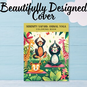 Animals Coloring Pages for Kids Printable Animals Doing Yoga Bundle 30 ...