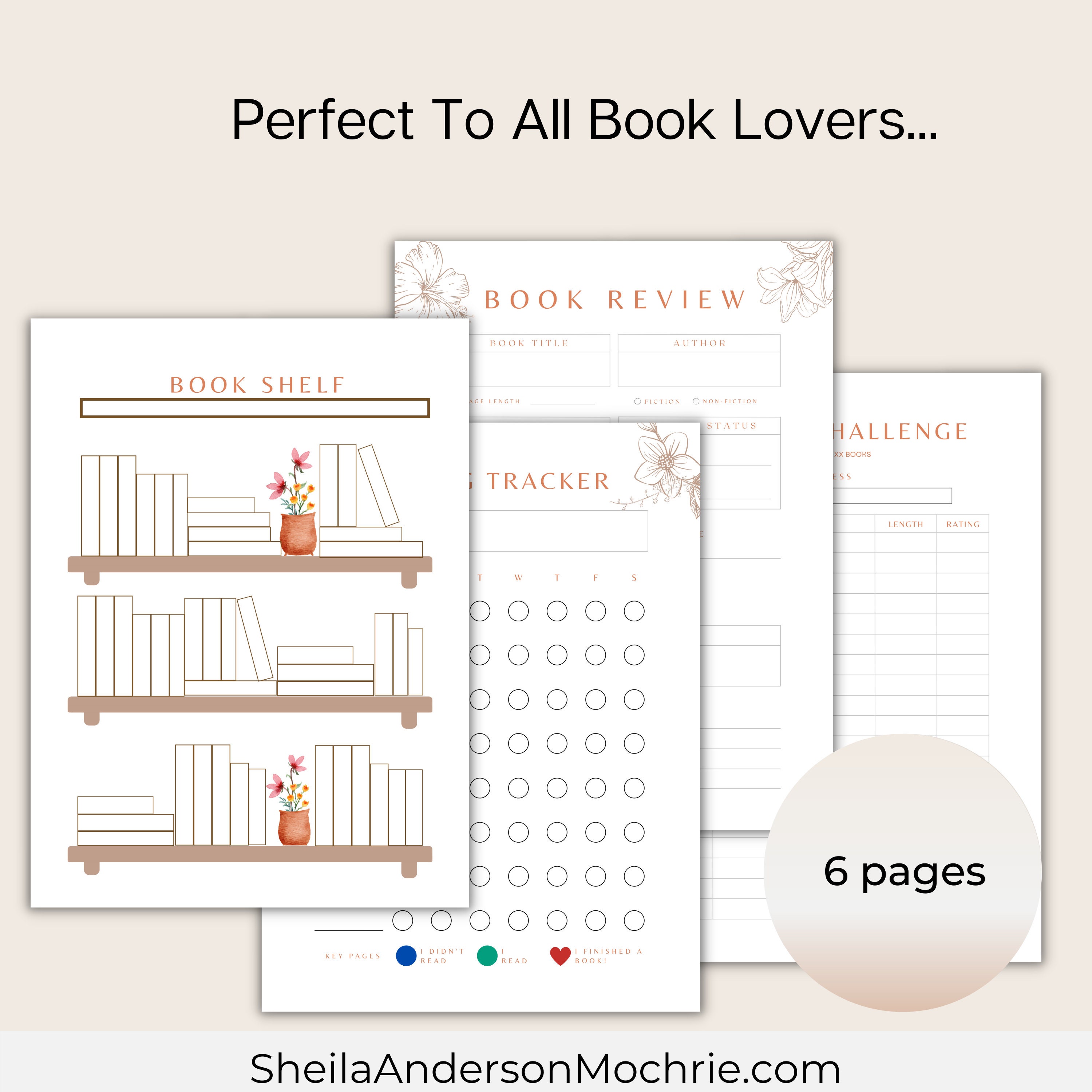 Book Tracker Reading Tracker Bookshelf Reading Log Planner | Etsy