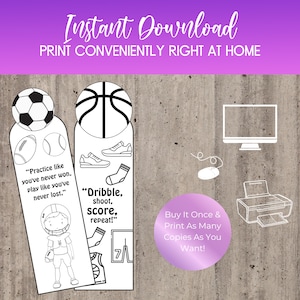 Coloring Bookmarks Printable Coloring Bookmarks Kids Classroom Activity ...