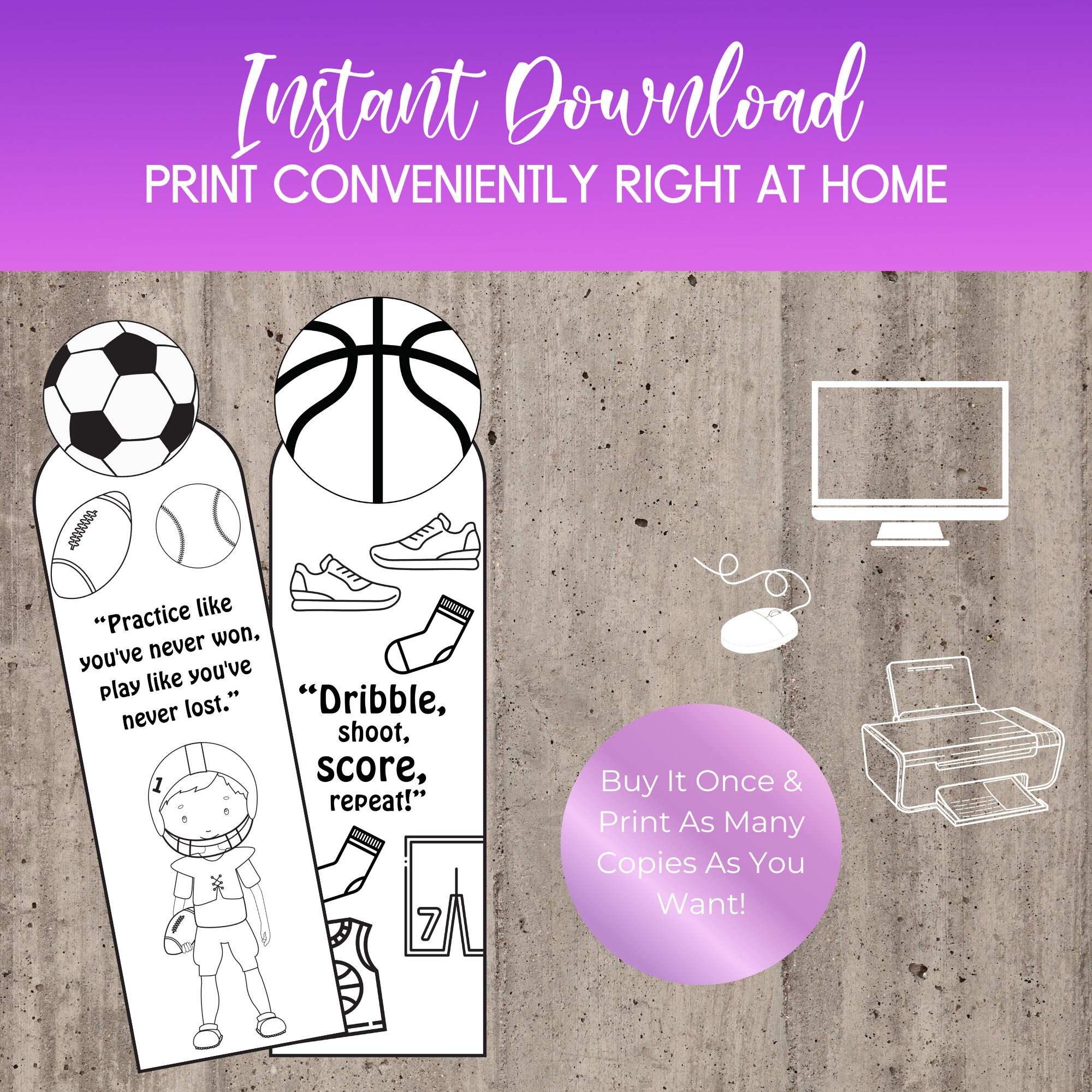 Coloring Bookmarks Printable Coloring Bookmarks Kids Classroom Activity ...