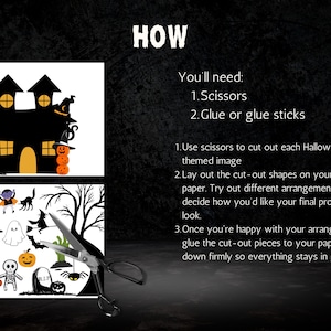 Halloween Cut and Glue Craft Halloween Cut and Paste Activity Build ...