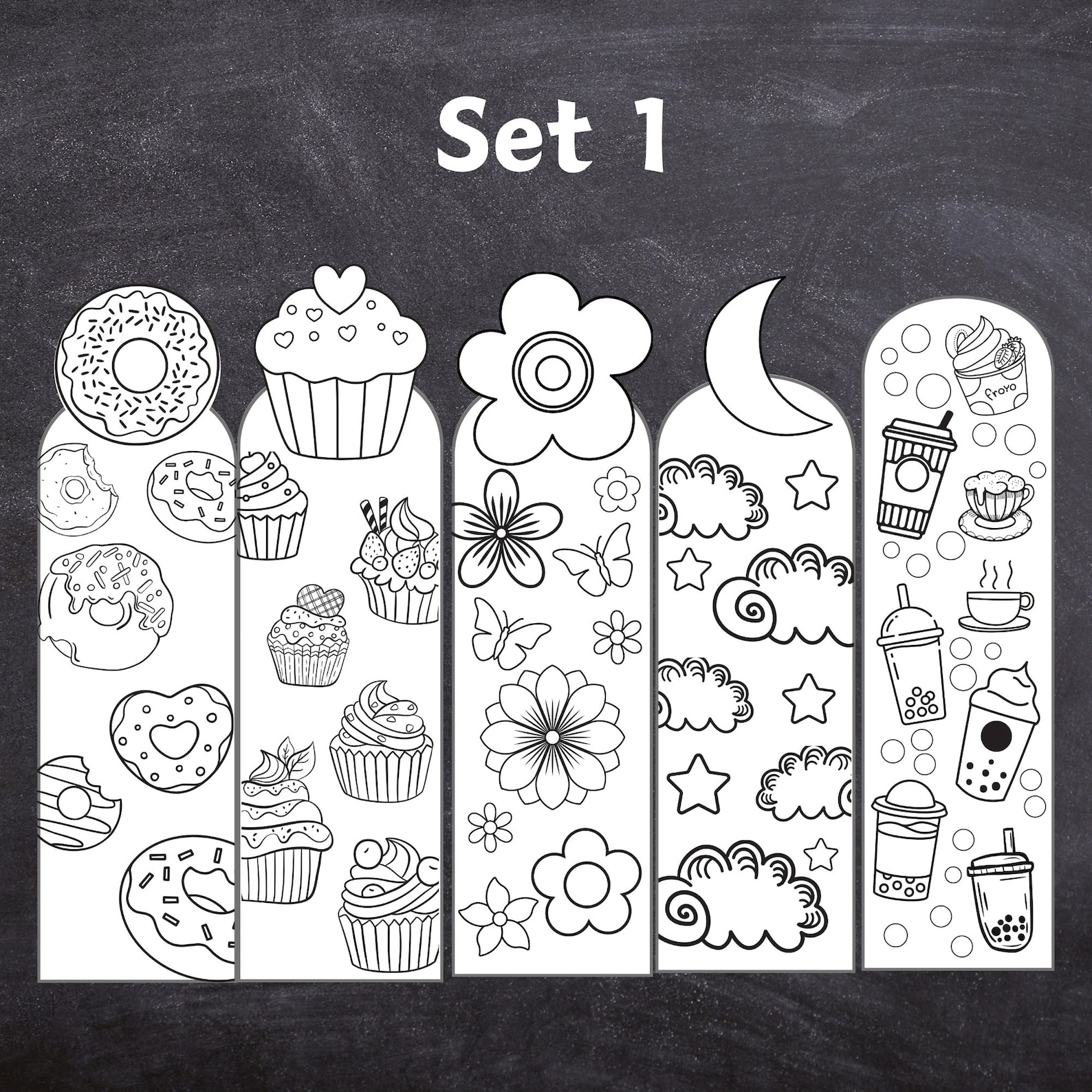 Coloring Bookmarks for Kids Bundle Printable Classroom Preschool ...