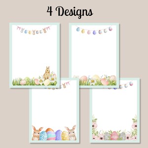 Easter Printable Stationery Easter Bunny Writing Paper Easter Paper ...