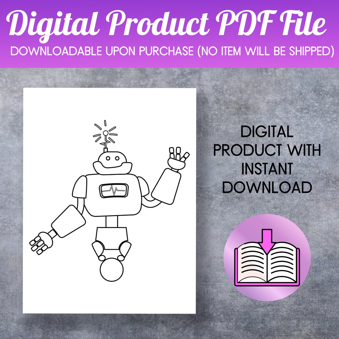 Robot Coloring Pages Robot Activity Book Kids Worksheets Printable ...