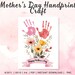 Mothers Day Handprint Craft Flower Bouquet Handprint Gift From Kids ...
