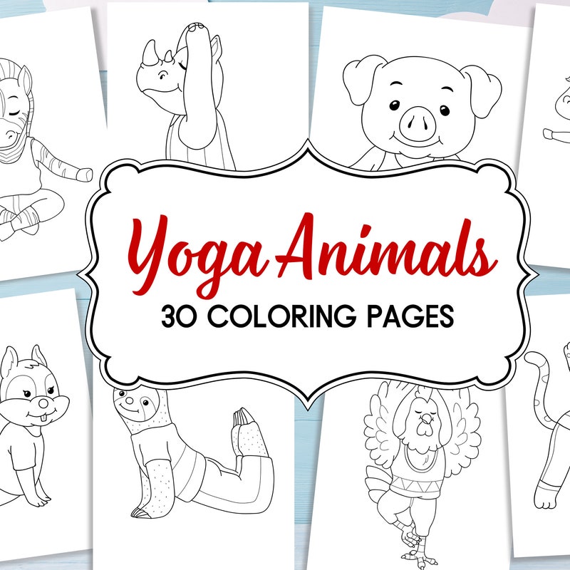 Zoo Animal Yoga - Etsy