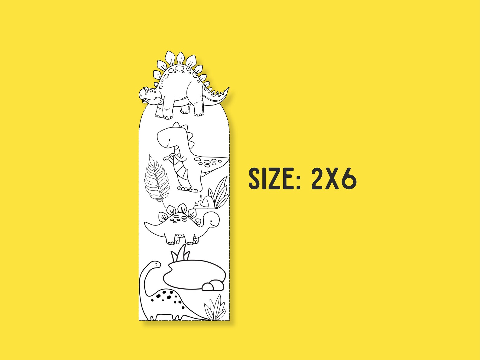 Dinosaur Coloring Bookmarks With Toppers Dino Printable Dinosaurs ...