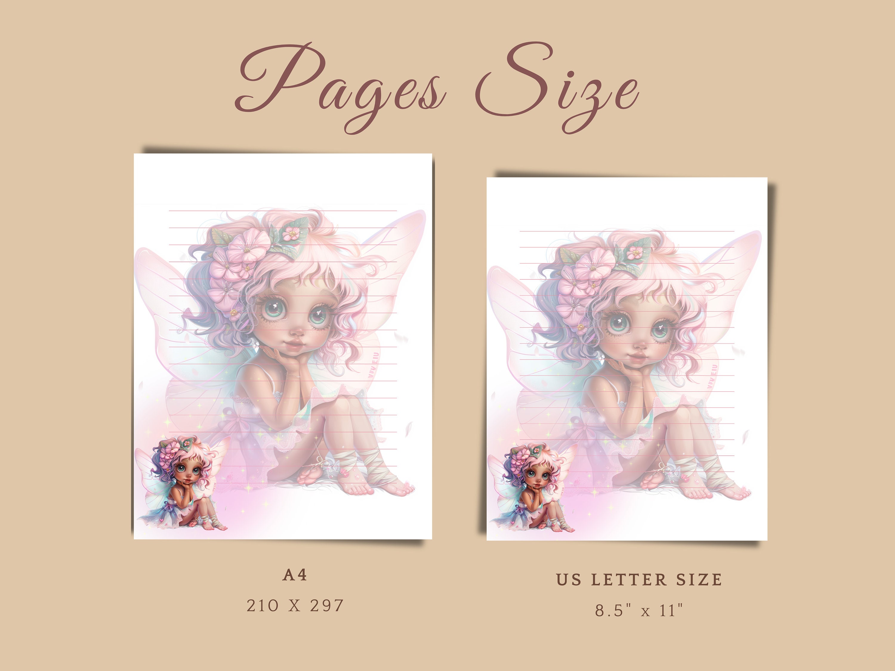 Fairy Stationery Notepad Fairytale Writing Paper Stationery Set Fantasy ...