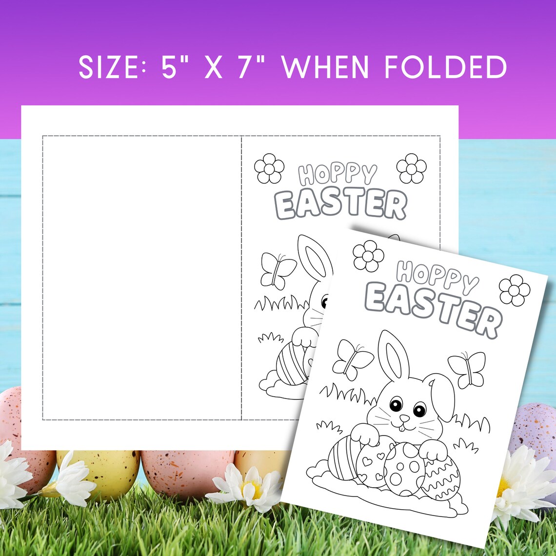 Printable Easter Coloring Cards Teachers Easter Coloring Pages for Kids ...