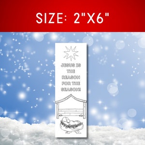 Christmas Nativity Coloring Bookmarks for Kids Coloring Pages Classroom ...