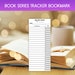 Reading List Bookmark Printable Reading Bookmark Book Reading List ...