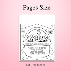 Mother’s Day Coloring Pages Set 5 Mothers Day Class Activity Gift for ...