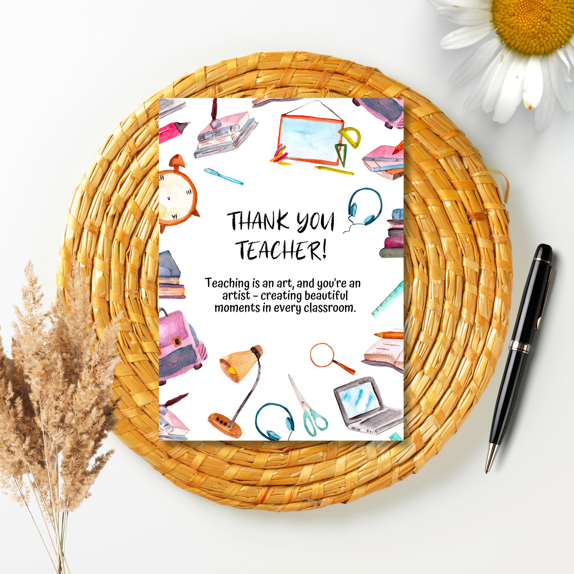 Teacher Appreciation Gift Card Printable Appreciation Card for Teacher ...
