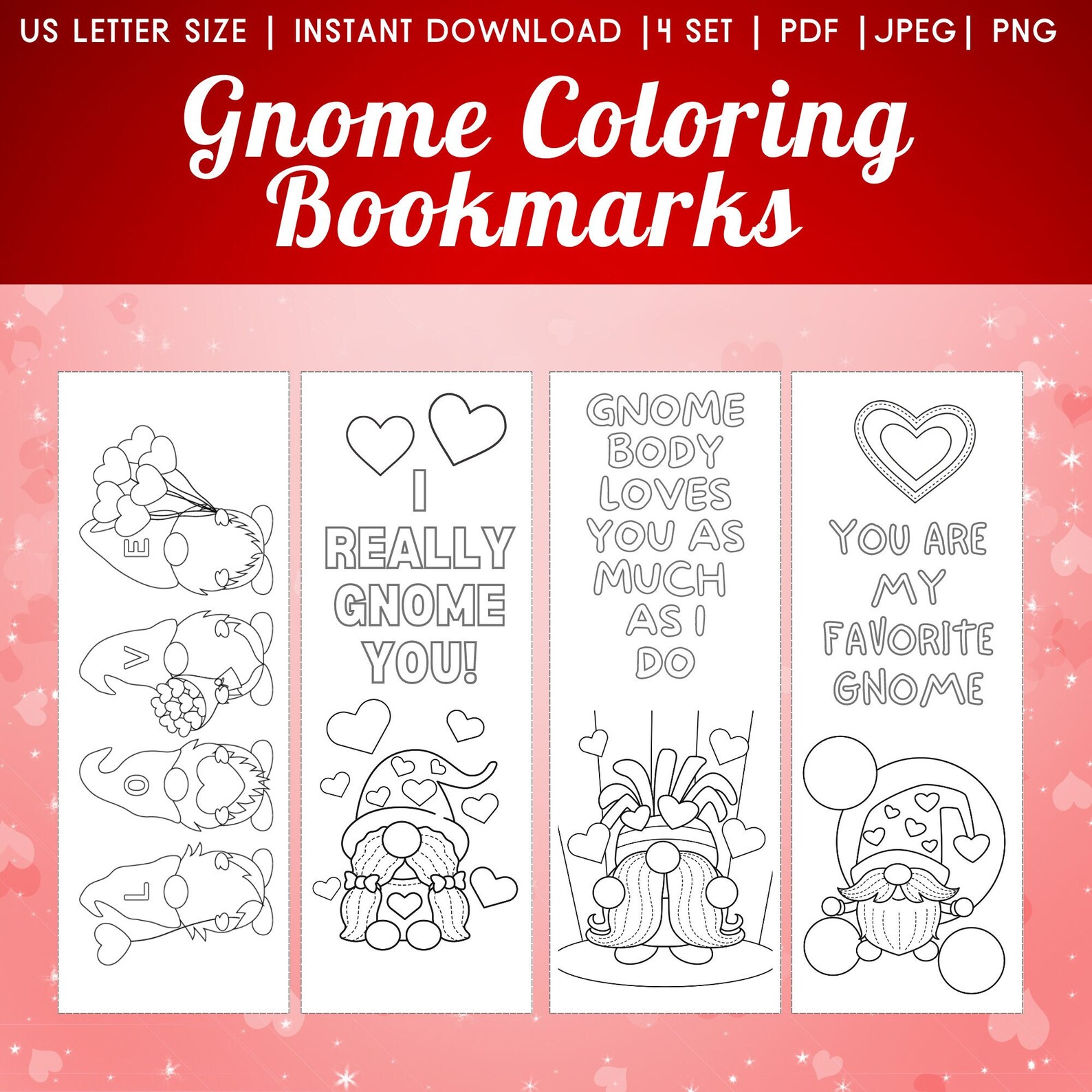 Gnome Bookmark Printable Coloring Bookmarks Bookmarks to Color ...