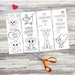 Valentines Coloring Bookmarks Valentines Puns Cards Cute Animal ...