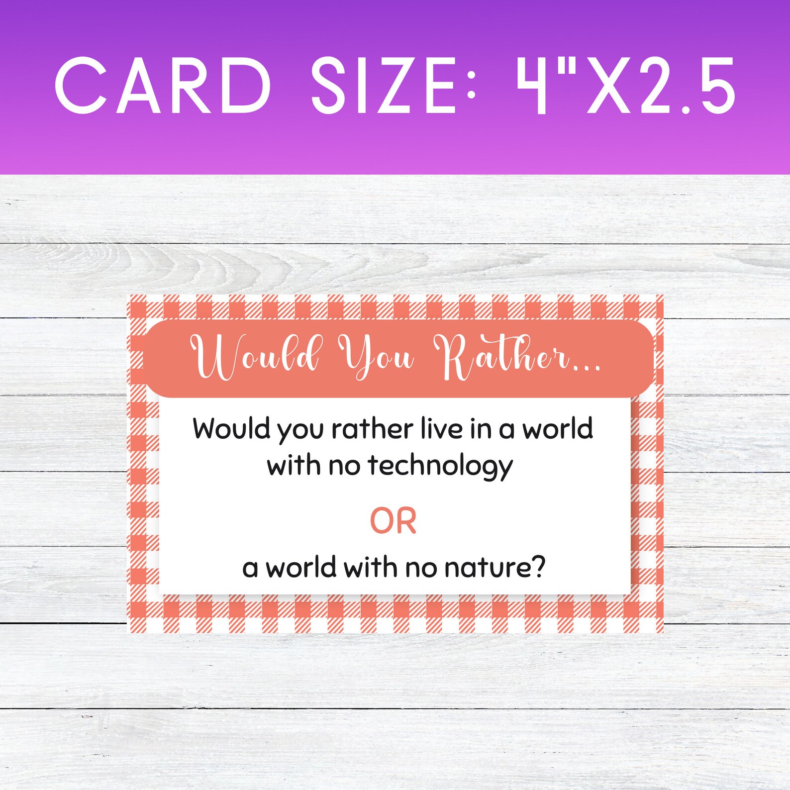 Would You Rather Game, Would You Rather Cards, Would You Rather ...