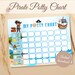 Pirate Potty Chart for Boy Toilet Training Chart Kids Potty Chart ...